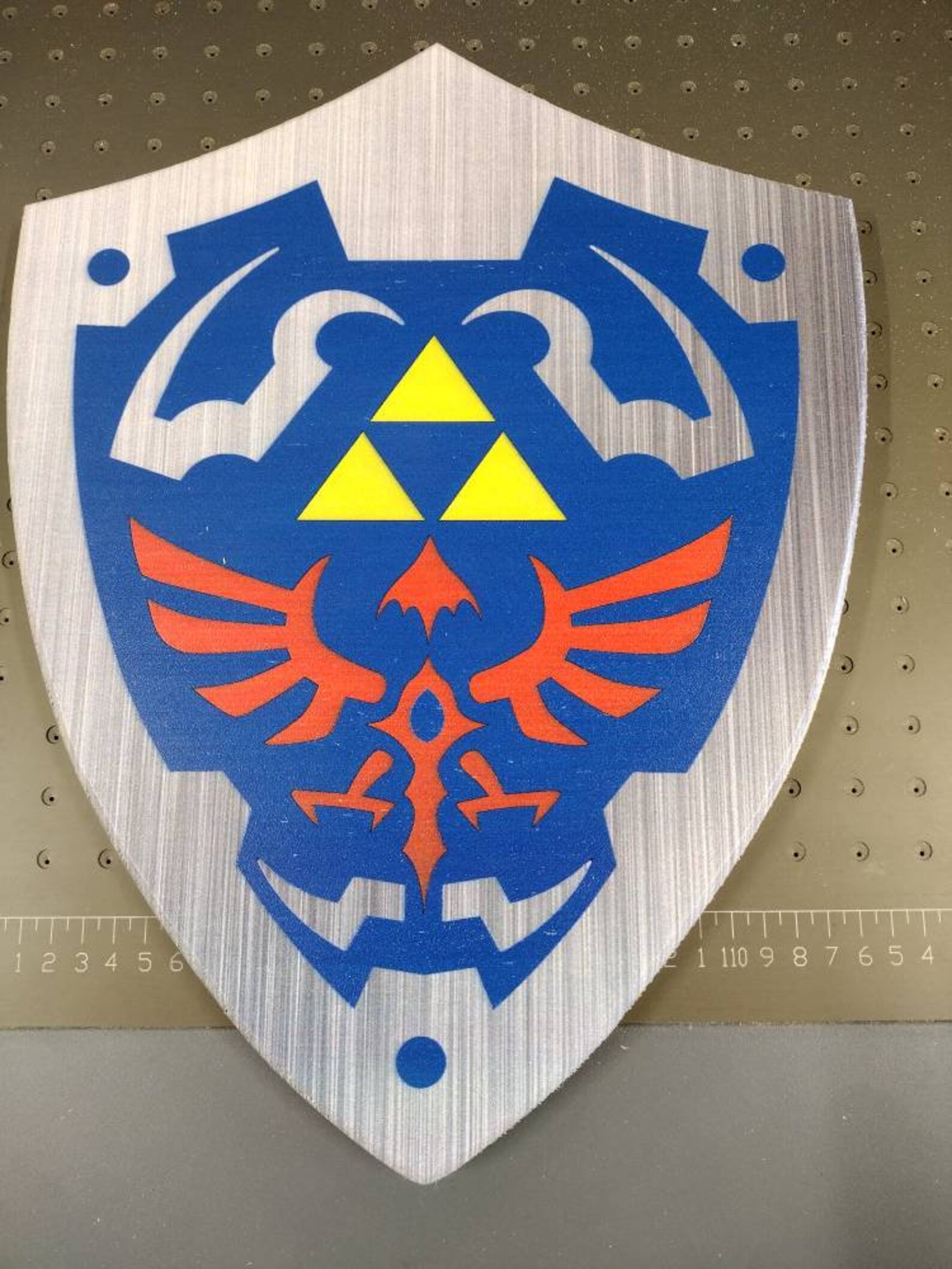 Solid Wood Zelda Inspired Hylian Shield. Battle Ready Huge - Etsy