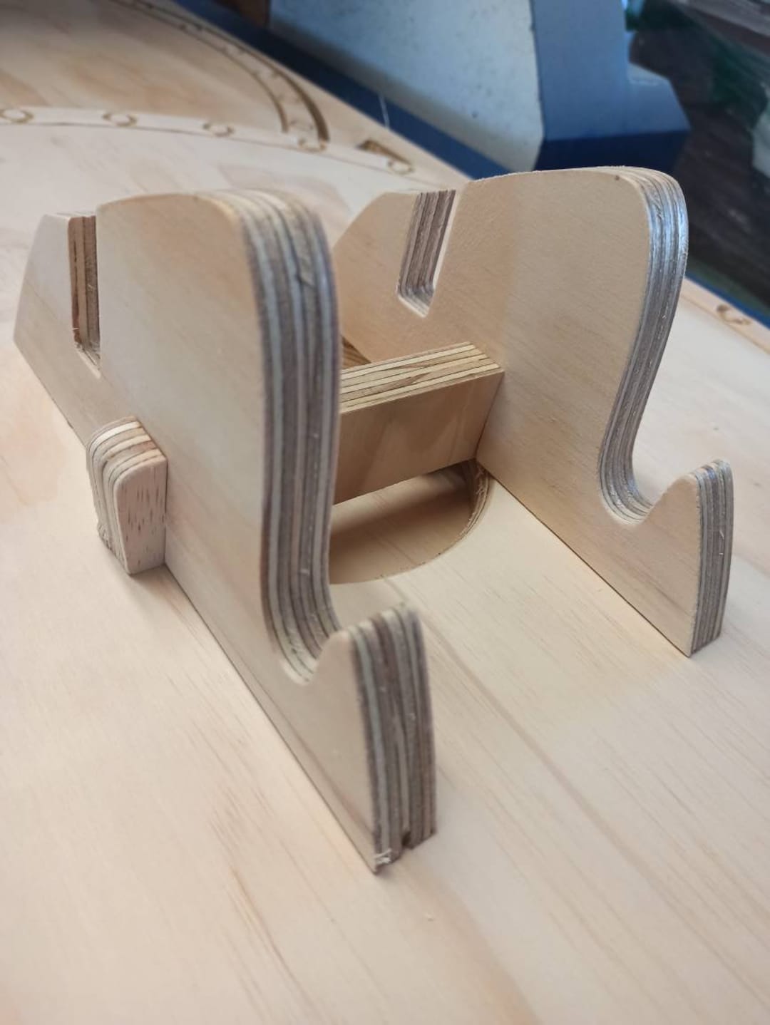 Solid Wood Viking Shield Stand! Multiple Positions. Fits Shields up to ...