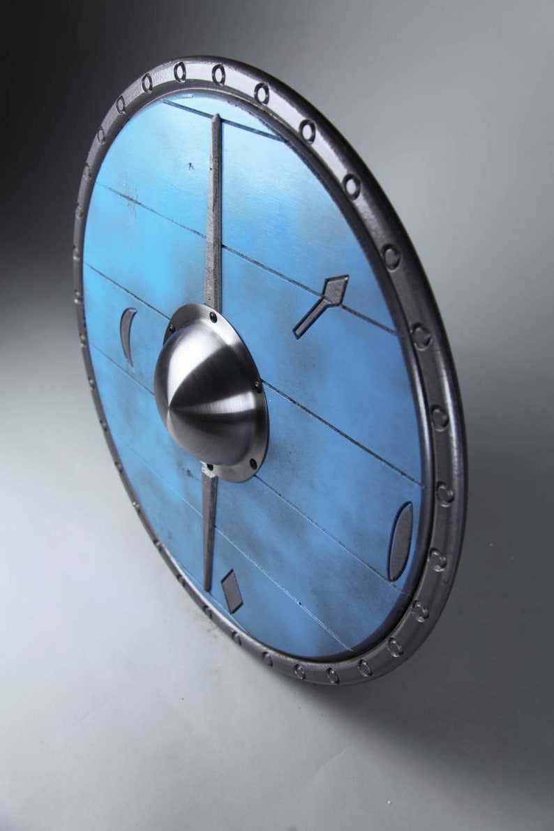 Red or Blue Ragnar Lothbrok VIKINGS SHIELD Customizable Free - Etsy