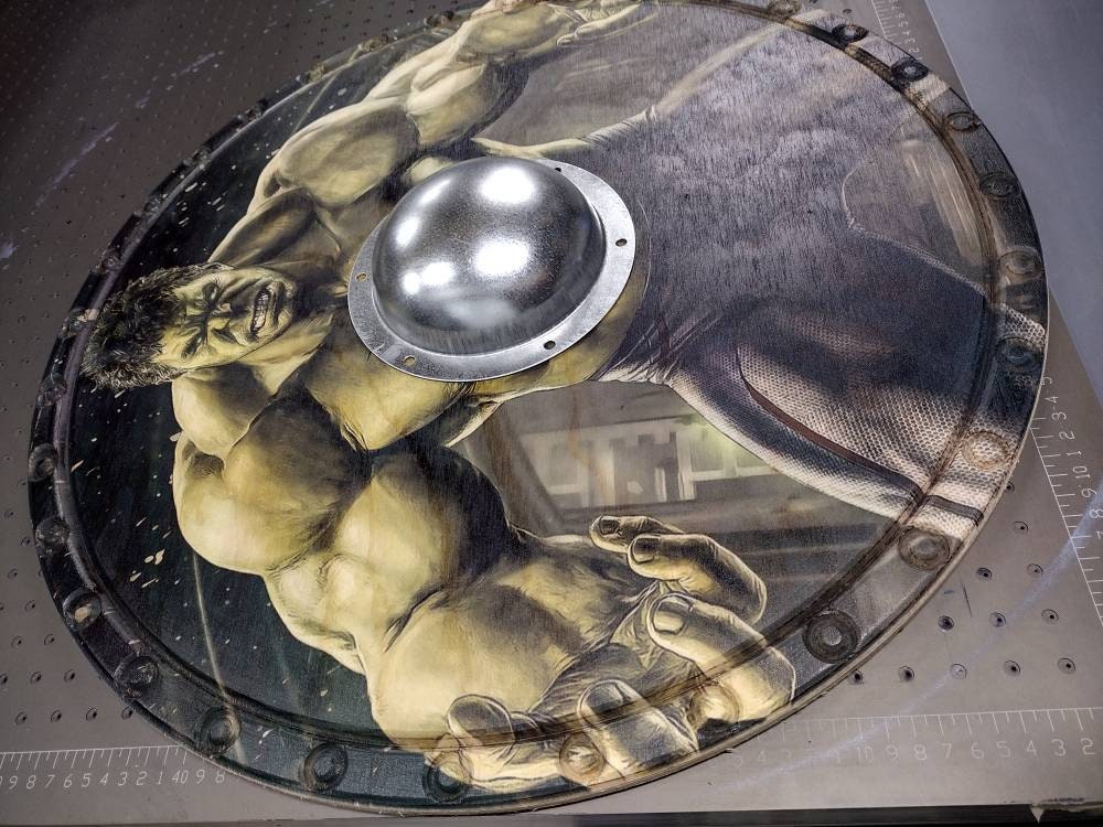 Incredible Hulk VIKING SHIELD Solid Wood Free Usa Shipping | Etsy