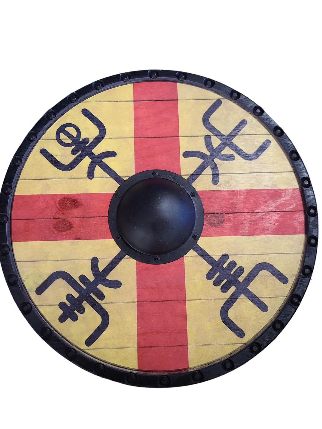 24 or 30 Inch Wooden Finehair Viking Shield! King Harold. Free US ...