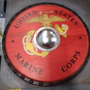 Full Size 24 or 30 Inch the USMC Shield! Solid Wood! Stained, Painted ...