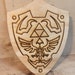 Wood Hylian Shield: Zelda Inspired, Battle Ready, Wood Burned or ...