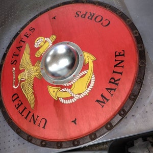 Full Size 24 or 30 Inch the USMC Shield! Solid Wood! Stained, Painted ...