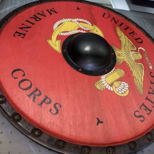 Full Size 24 or 30 Inch the USMC Shield! Solid Wood! Stained, Painted ...