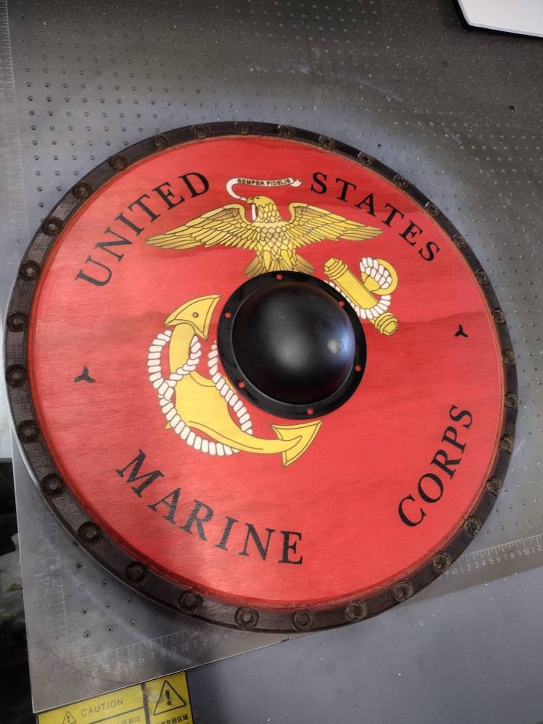 Full Size 24 or 30 Inch the USMC Shield! Solid Wood! Stained, Painted ...