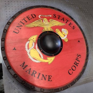 Full Size 24 or 30 Inch the USMC Shield! Solid Wood! Stained, Painted ...