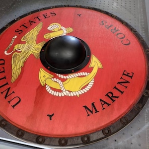 Full Size 24 or 30 Inch the USMC Shield! Solid Wood! Stained, Painted ...