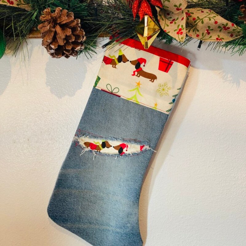Denim Stocking - Etsy