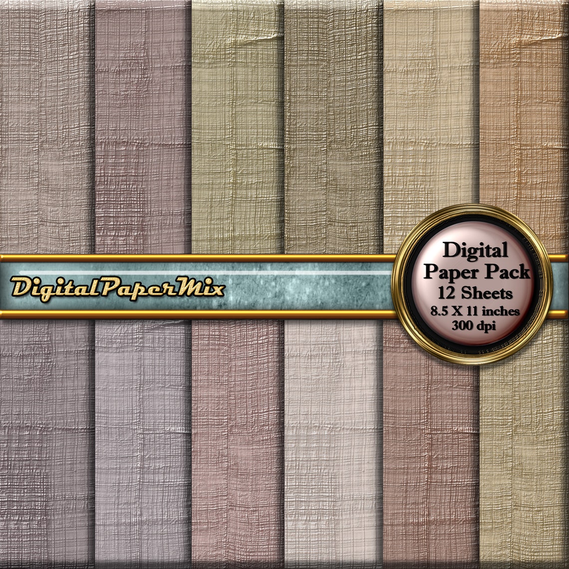 Vintage Digital Paper Fabric Texture Digital Paper Pack - Etsy
