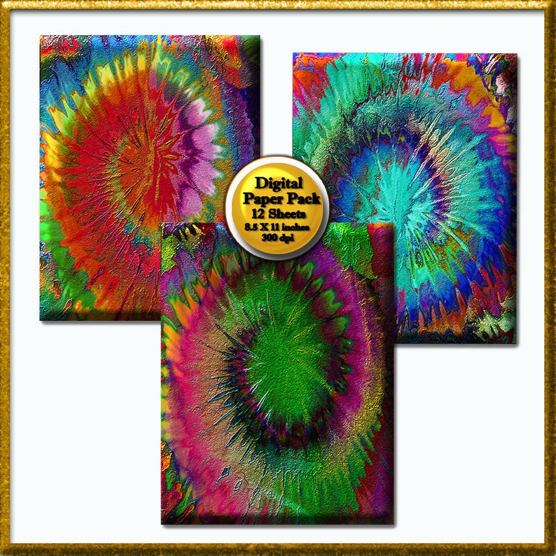 Abstract Tie Dye Digital Paper Tie Dye Swirl Digital Paper - Etsy
