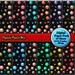 Multi Color Polka Dots Digital Paper, Digital Paper Black Background ...