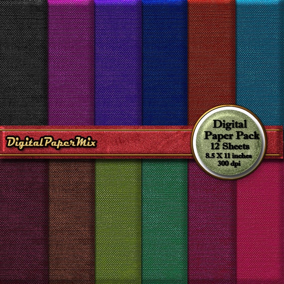 Digital Paper Dark Canvas Digital Paper Pack Canvas Texture | Etsy