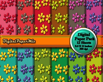 12 Black Gold Digital Paper Floral Damask Digital Paper - Etsy