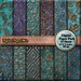 Copper Teal Digital Paper, Antique Copper Digital Paper Background ...
