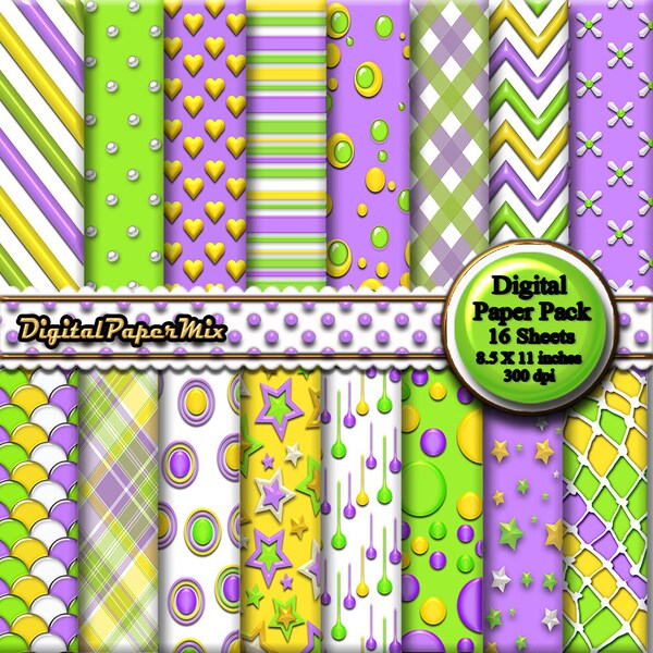 Purple Green Art - Etsy