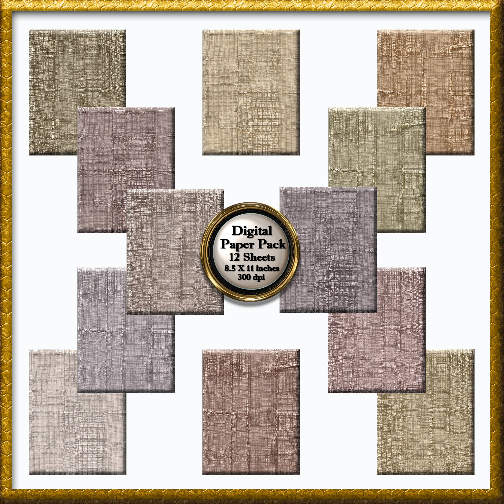 Vintage Digital Paper Fabric Texture Digital Paper Pack - Etsy