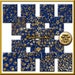 Gold Navy Blue Digital Paper, Gold Digital Paper Patterns, Gold Blue ...