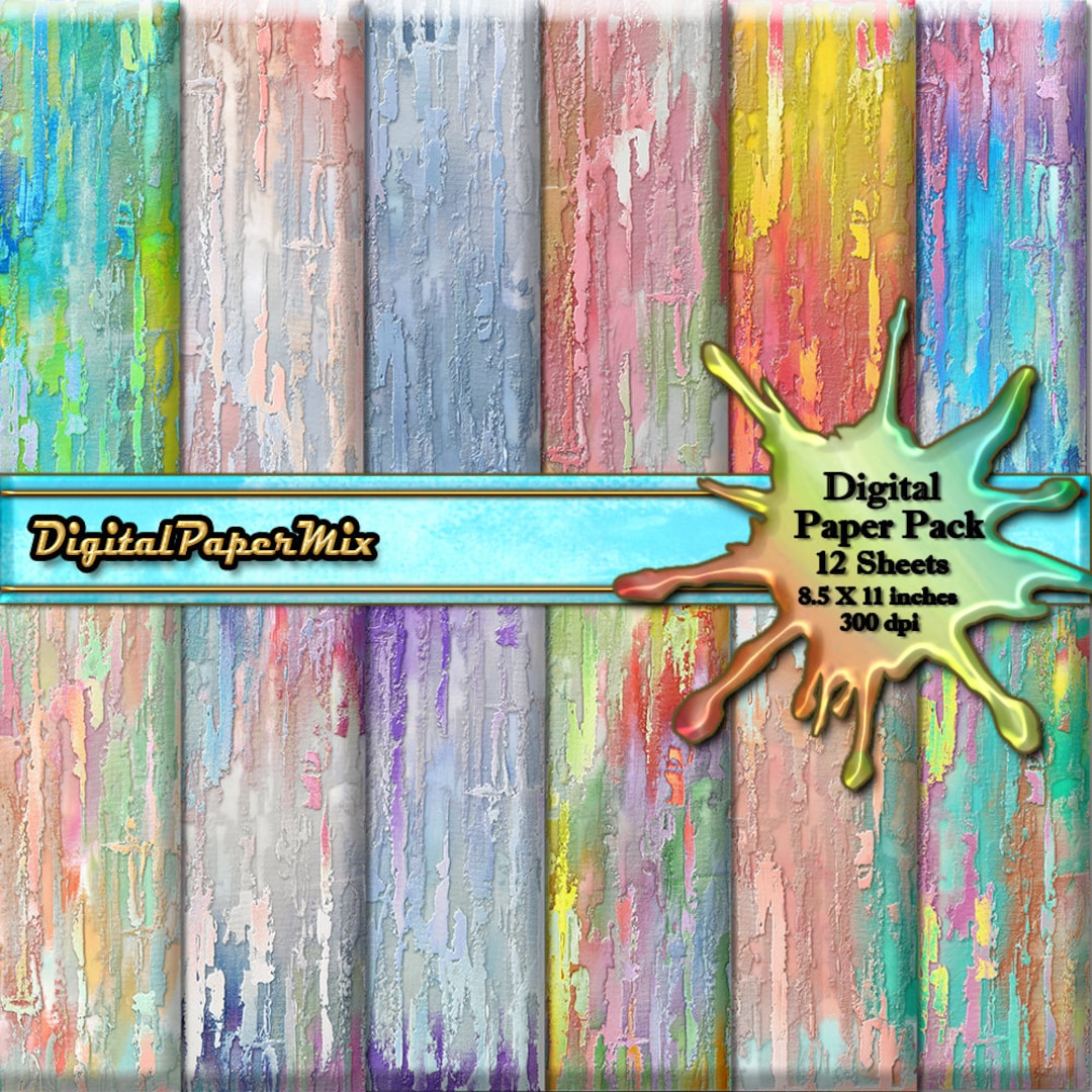 Digital Paper Abstract Texture Digital Paper Background Watercolor ...