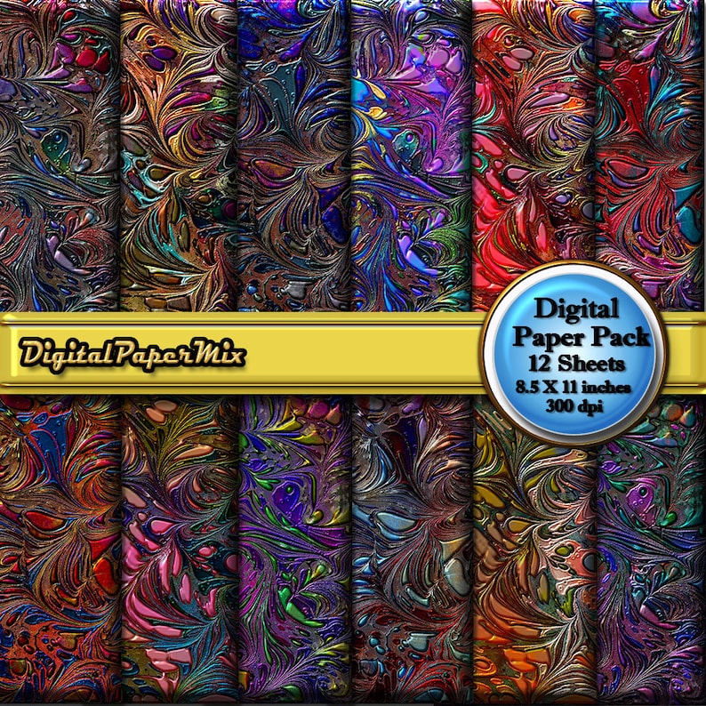 Abstract Marble Digital Paper, Digital Paper Background, Marble ...