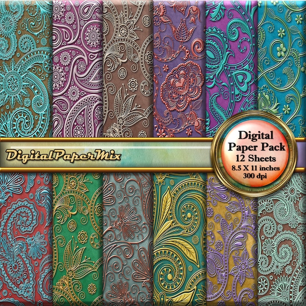Paisley Paper - Etsy
