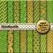 Vintage Green Digital Paper, Green Digital Paper Pack Background ...
