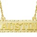 14K Yellow Gold Personalized Name Plate Necklace - Customize Any Name ...