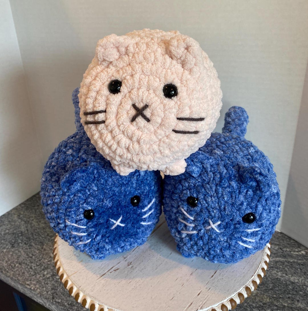 Chonky Kitty, Loaf Cat, Loaf Kitty, Cat Plushie, Cat Stuffed Animal ...