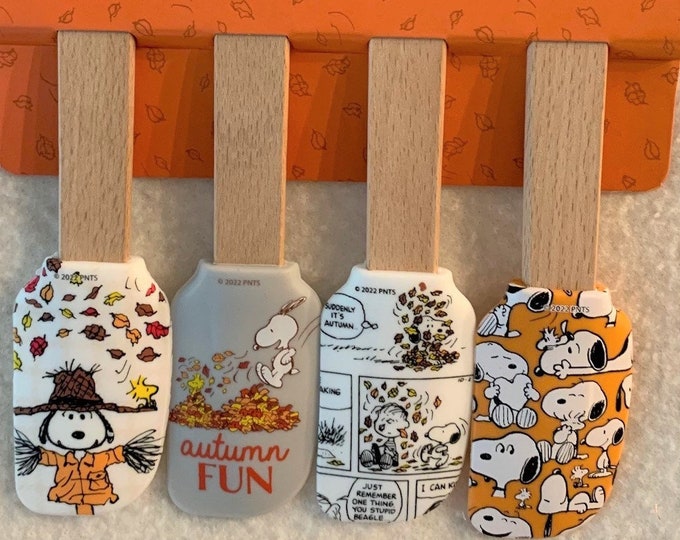 Peanuts Snoopy Autumn Fun Mini Spatulas set of 4 - Etsy
