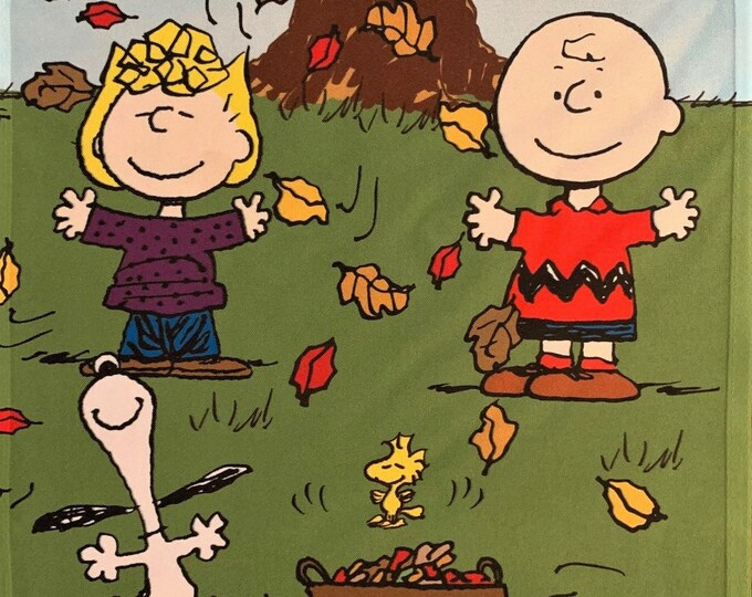 Peanuts Welcome Fall Garden Flag - Etsy