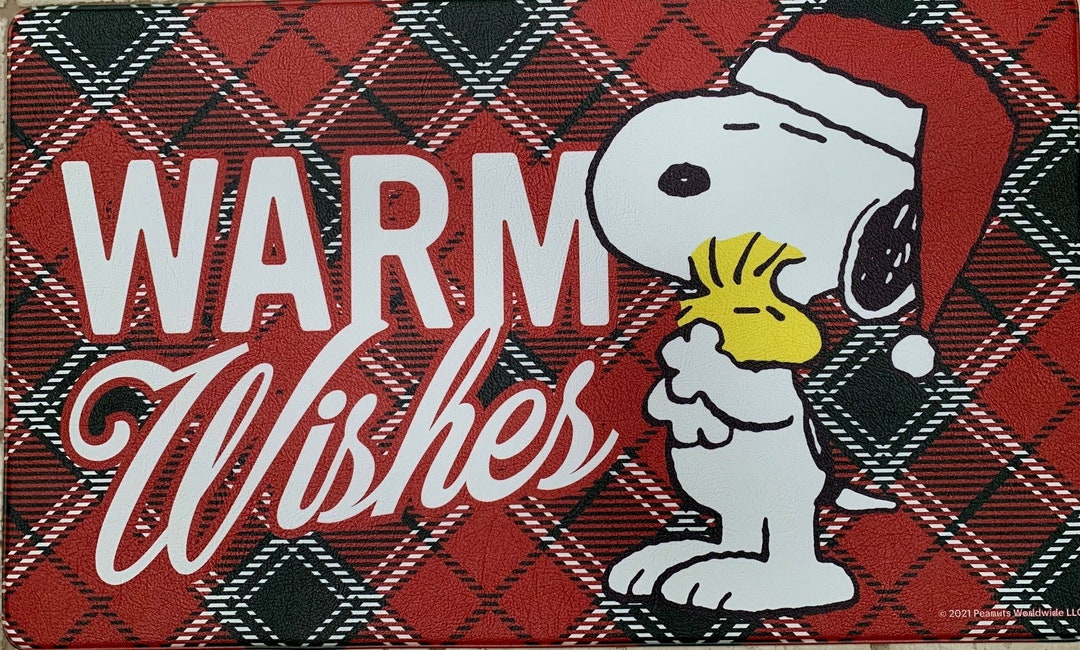 Peanuts - Snoopy and Woodstock Warm Wishes Anti-fatigue Mat - Etsy