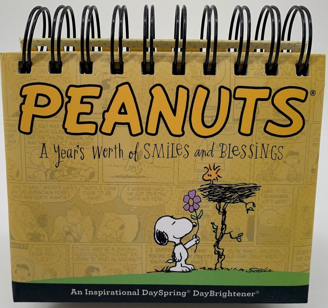 Peanuts Year's Worth of Smiles and Blessing Desk Calendar - Etsy