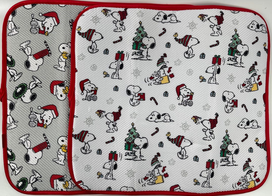 Peanuts - Snoopy Christmas Fun Drying Mat - Etsy