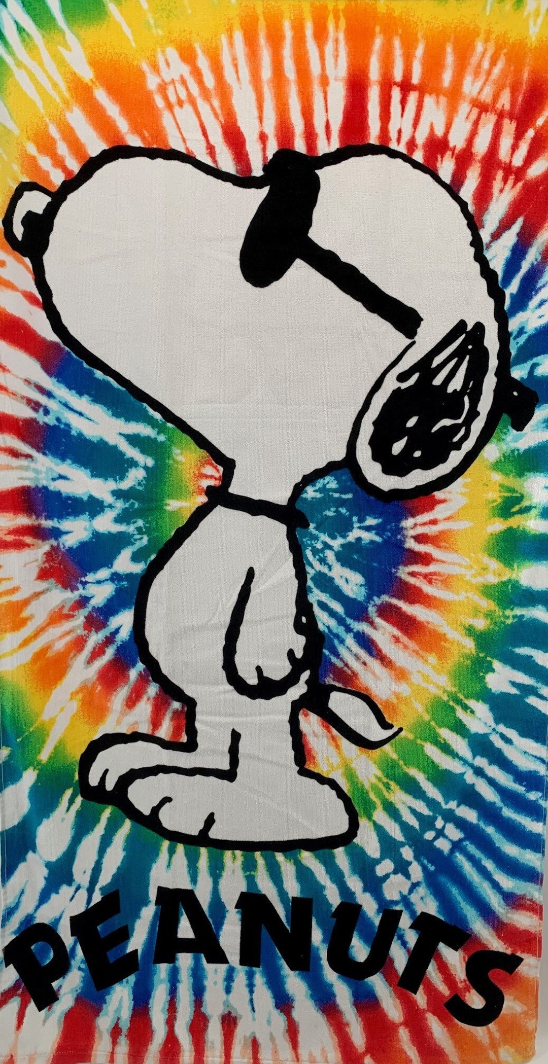 Peanuts Joe Cool Tie Dye Beach Towel - Etsy