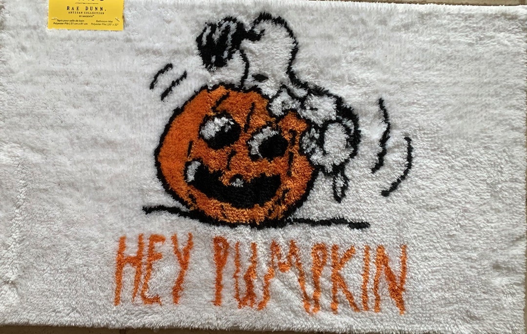 Peanuts Snoopy Hey Pumpkin Bath Rug - Etsy