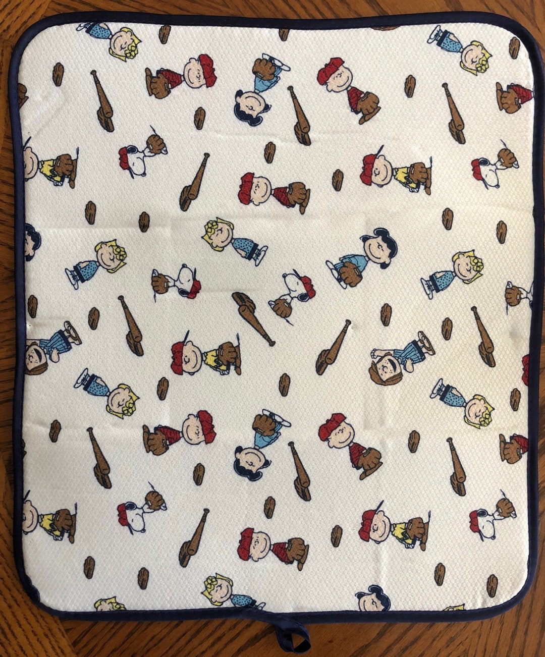 Peanuts Gang Baseball Dish Drying Mat - Etsy