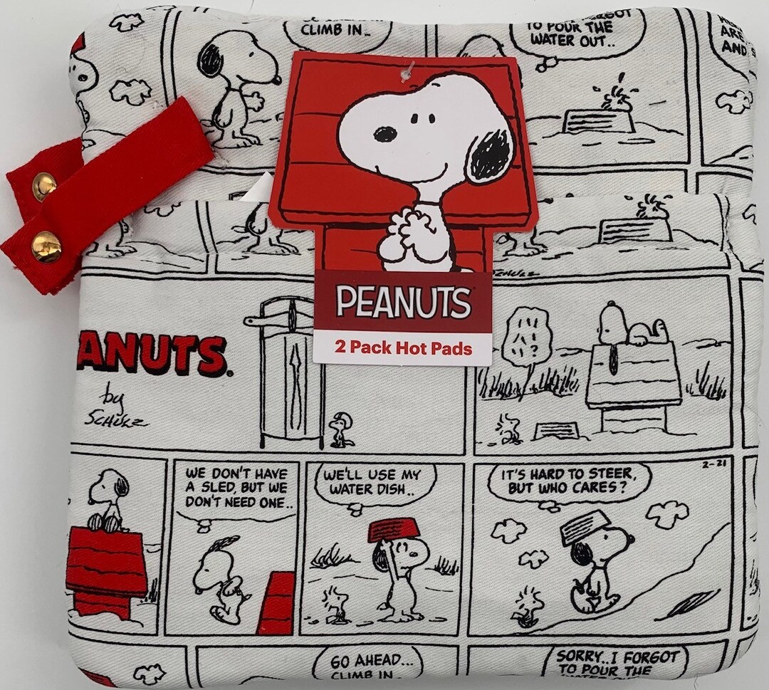 Peanuts Comic Strip 2 Pack Hot Pads - Etsy