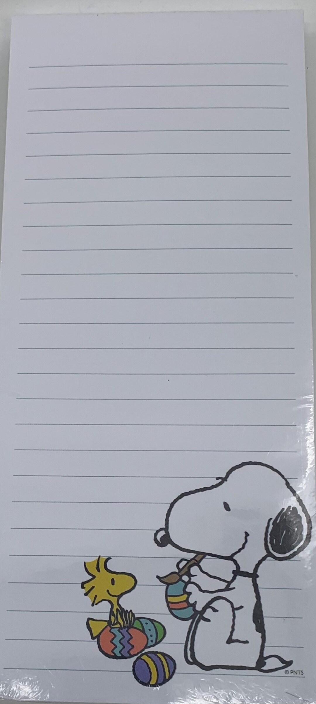 Peanuts Snoopy and Woodstock Painting Easter Eggs Shopping List / Note ...