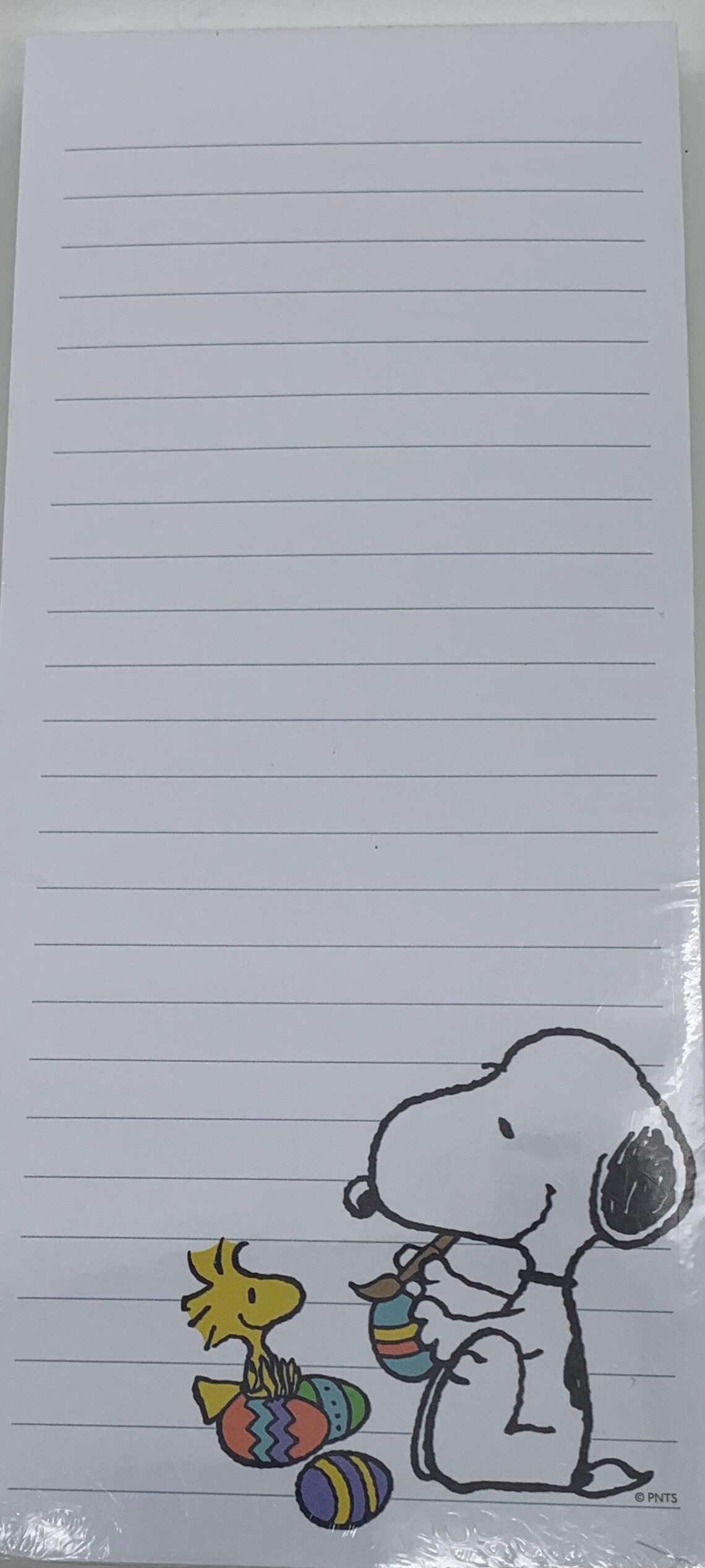 Peanuts Snoopy and Woodstock Painting Easter Eggs Shopping List / Note ...