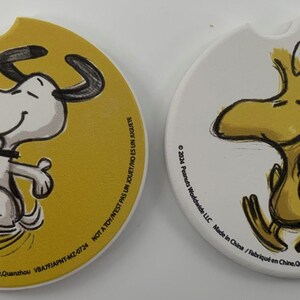Peanuts - Snoopy and Woodstock Car Coaster Set - Etsy