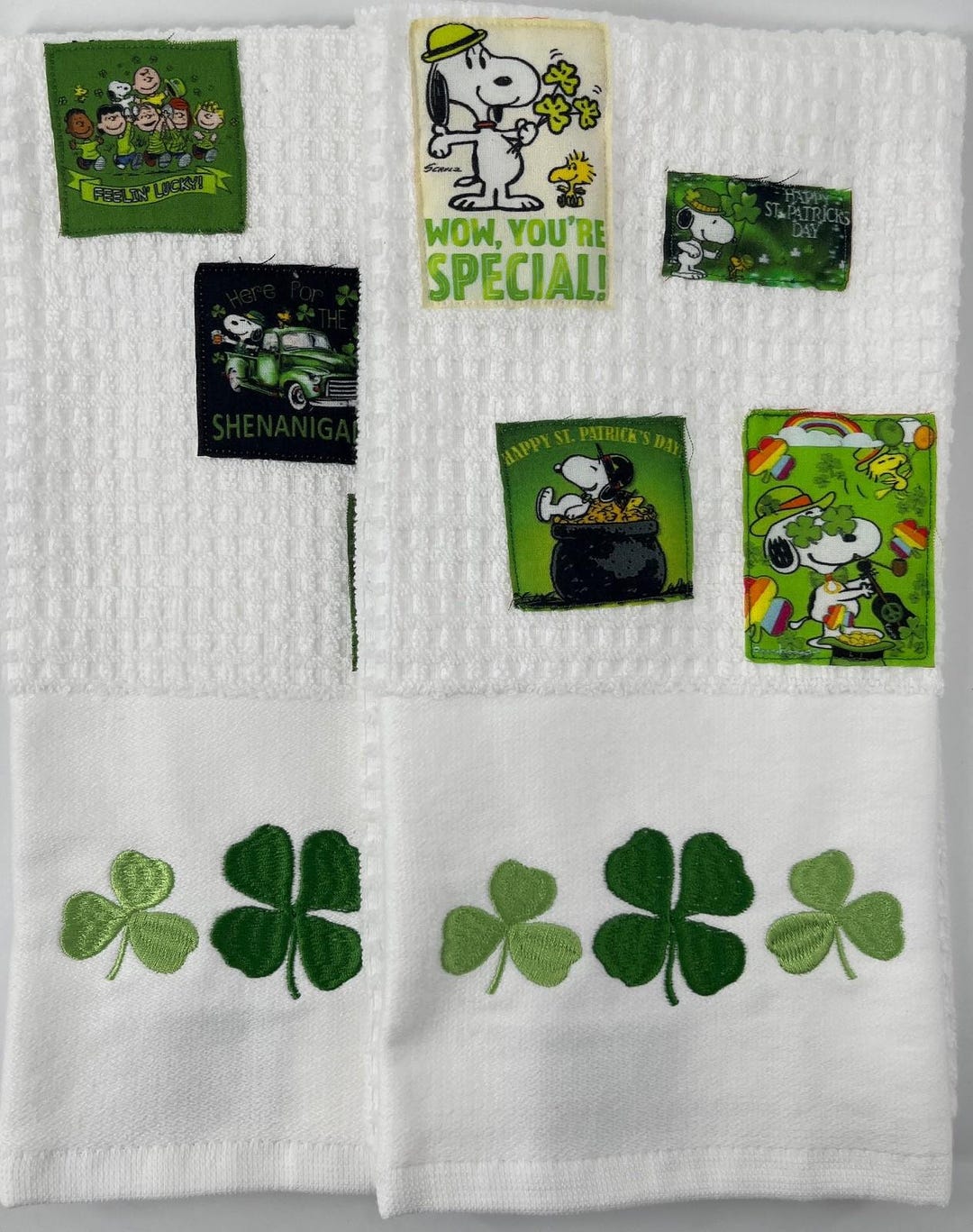 Peanuts - Snoopy Shamrock Dish Towel - 2 Designs - Etsy