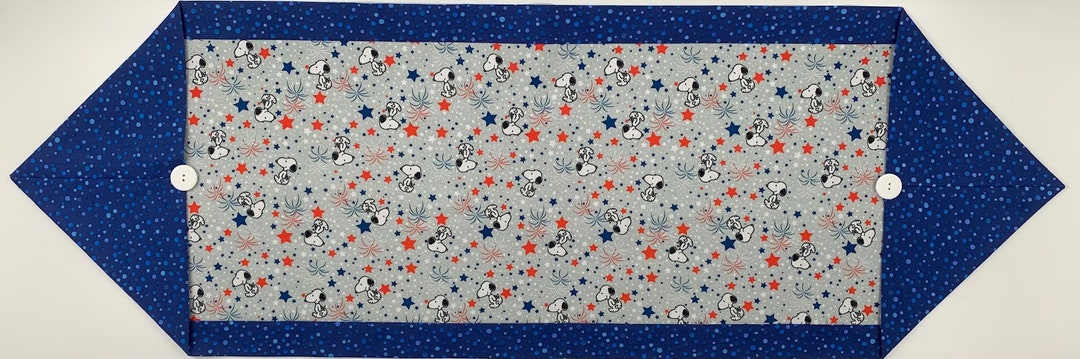 Peanuts - Snoopy Patriotic Stars Table Runner - Etsy