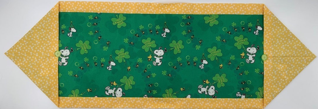 Peanuts Snoopy Happy St Patrick's Day Table Runner - Etsy
