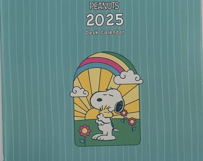 Peanuts Snoopy 2025 12 Month Desk Calendar - Etsy