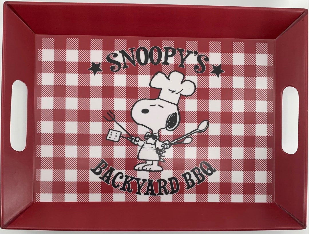 Peanuts Snoopy's Backyard BBQ Serving Tray - Etsy