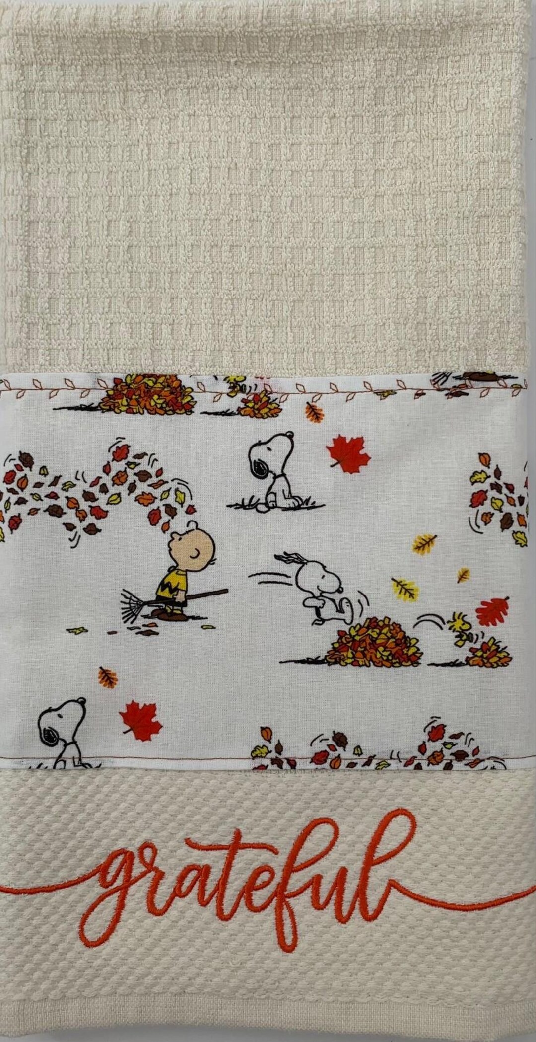 Peanuts Snoopy and Charlie Brown Grateful Dish Towel - Etsy