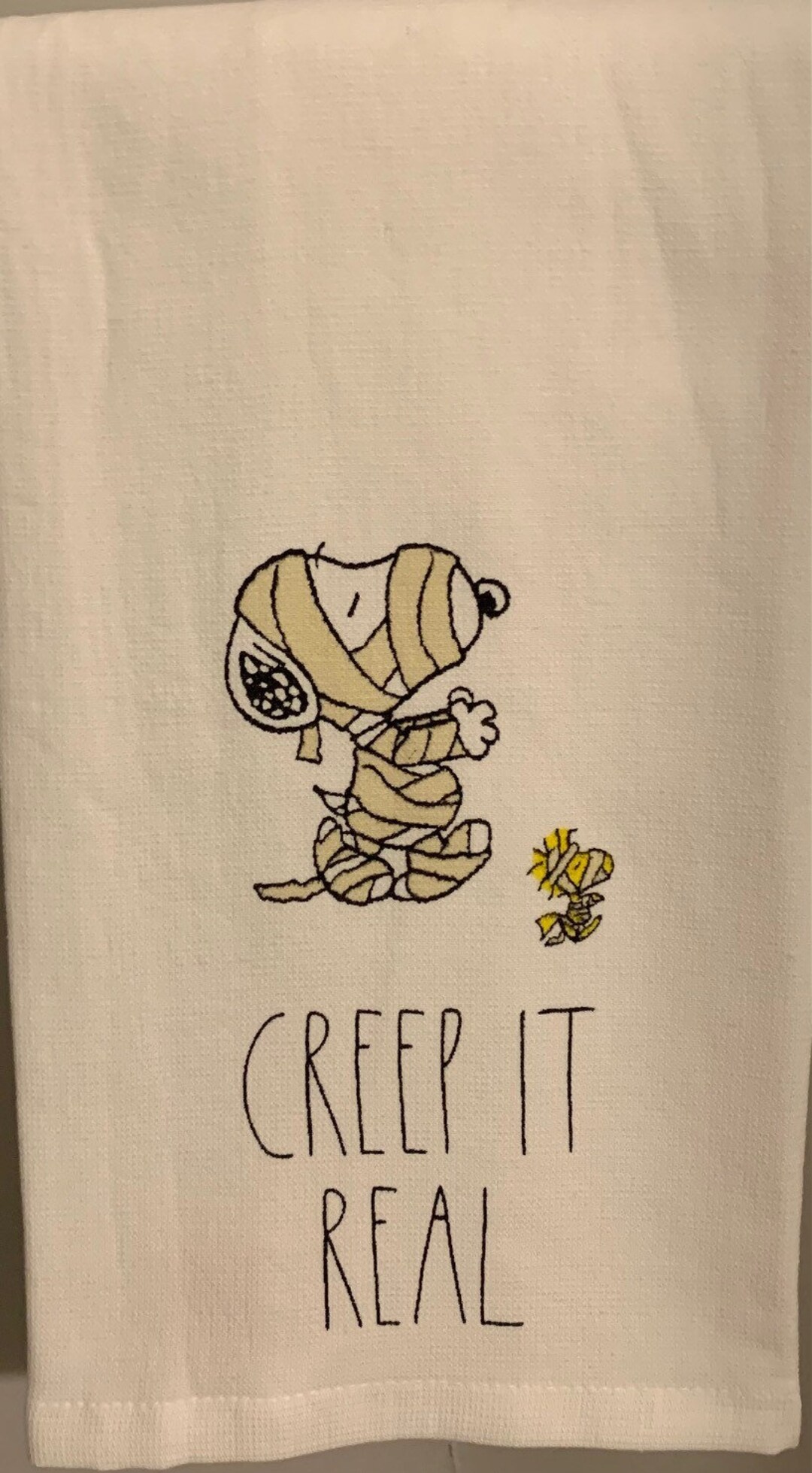 Peanuts Snoopy Creep It Real Dish Towel - Etsy