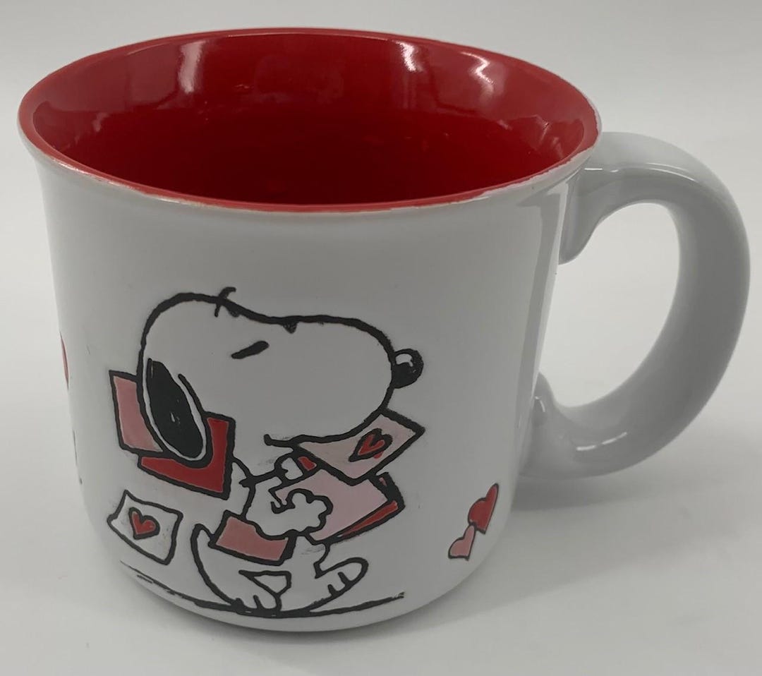 Peanuts - Snoopy Valentines 16 Oz Camp Mug - Etsy