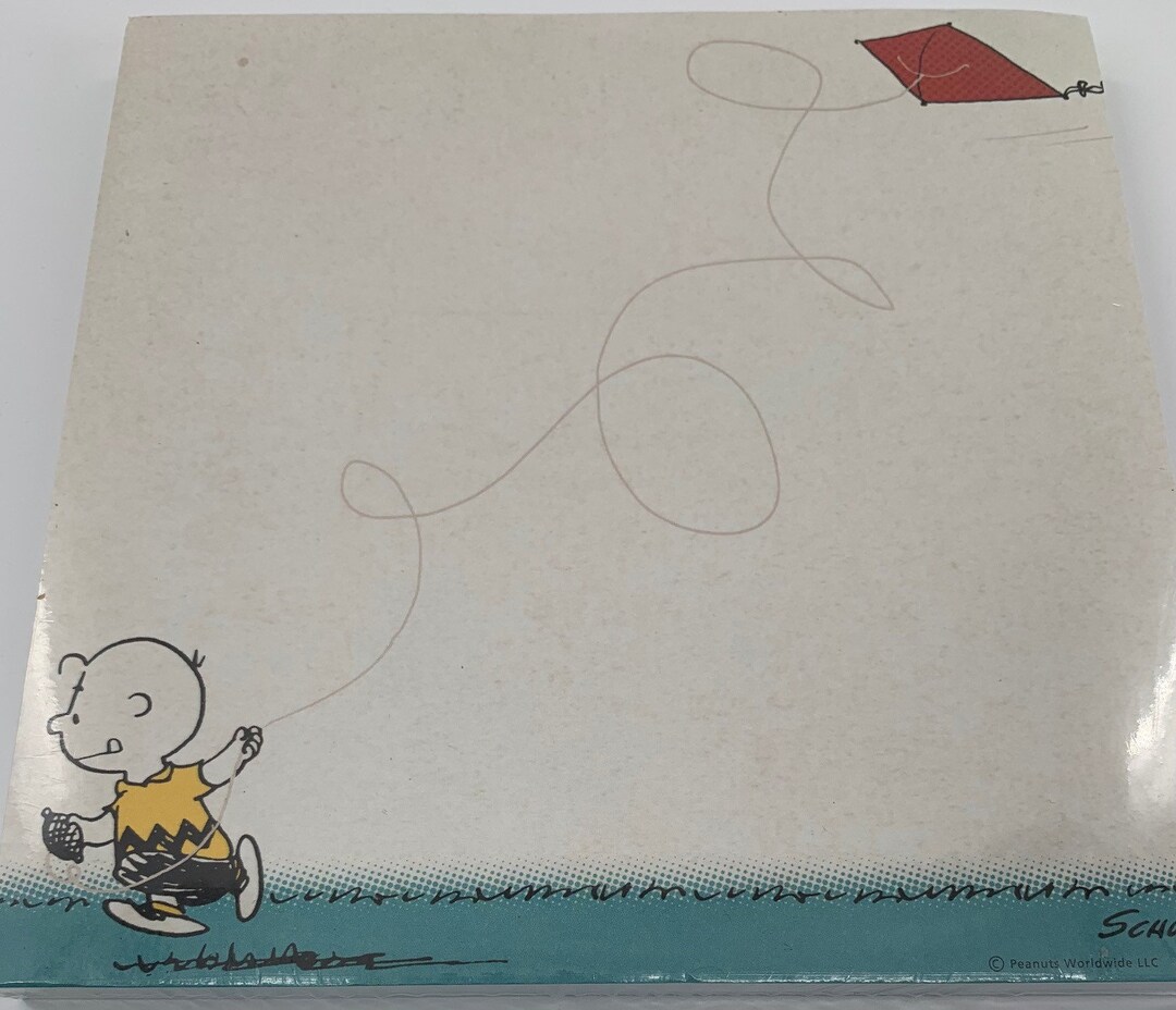Peanuts Charlie Brown Fly a Kite Note Pad - Etsy
