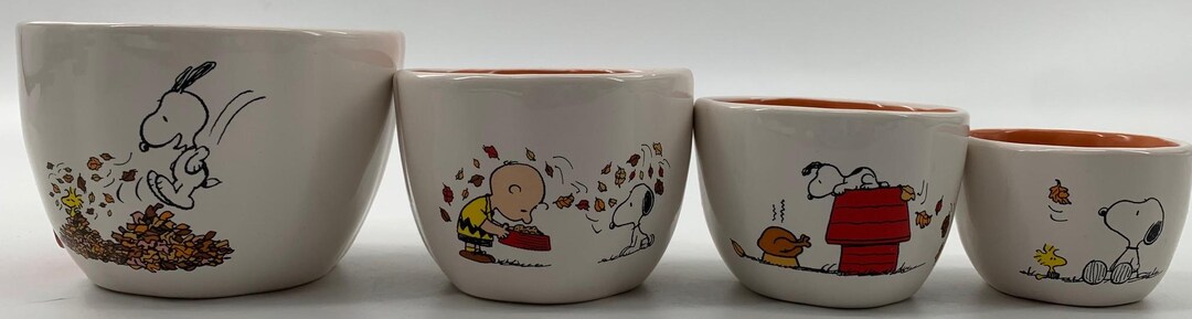 Peanuts - Snoopy Fall Leaves Measuring Cup Set - Etsy